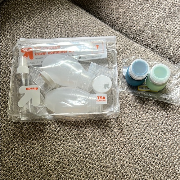 Accessories | Clear Travel Container Set With Silicone Bottles | Poshmark